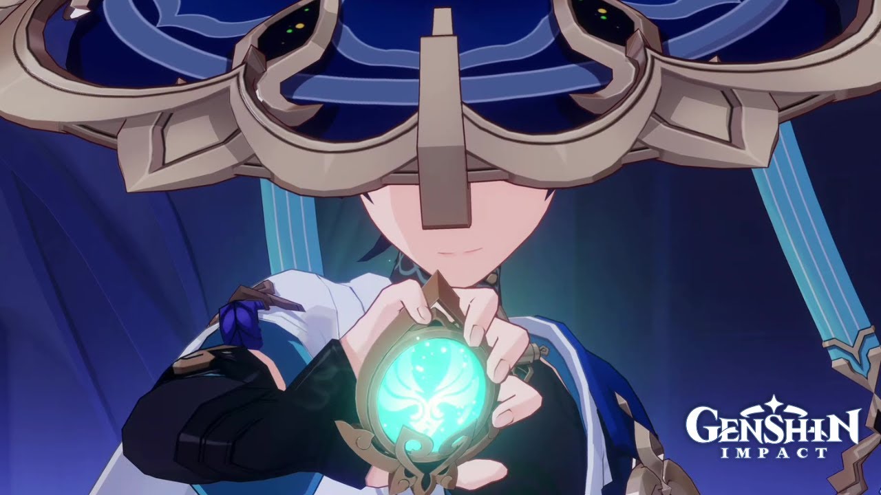 Wanderer gets his Anemo Vision | Genshin Impact Cutscene - YouTube