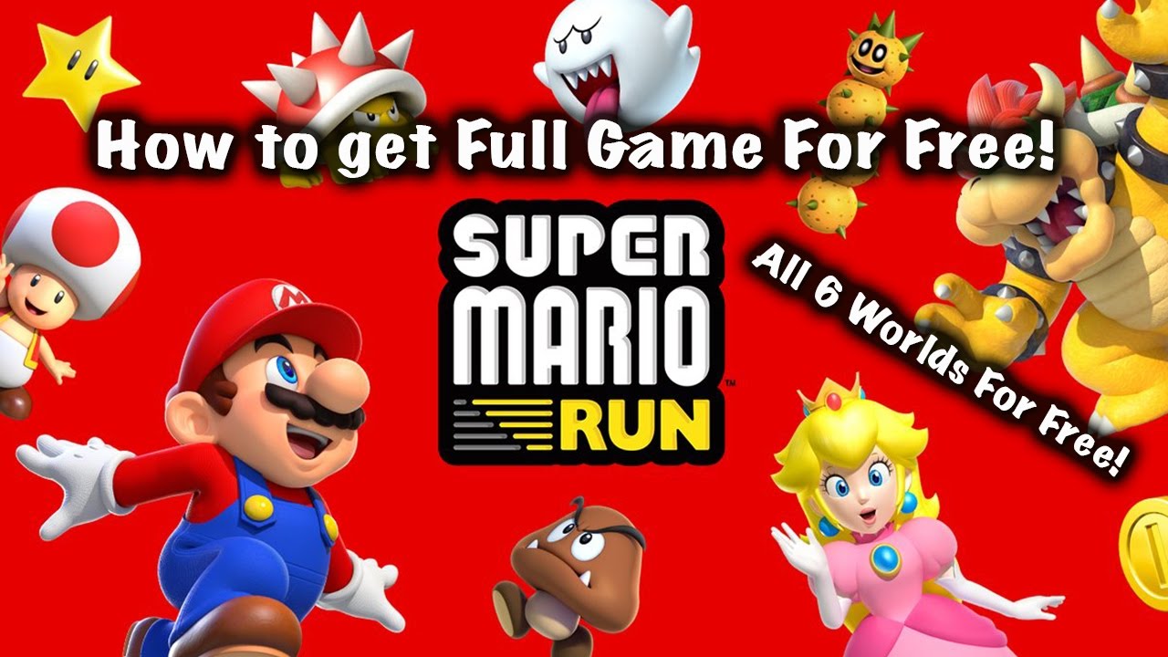 Super Mario Run! How to get FULL GAME for FREEEEEEEeeeee! - YouTube