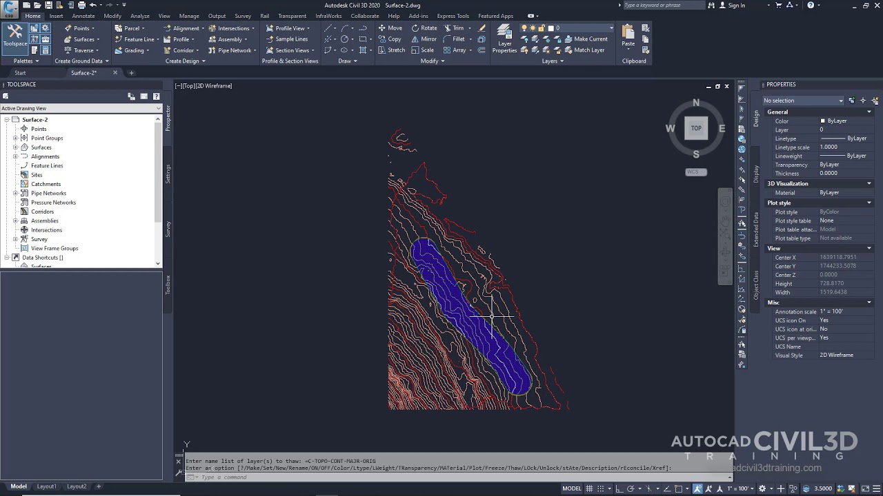 Simplifying a Surface in Civil 3D - YouTube