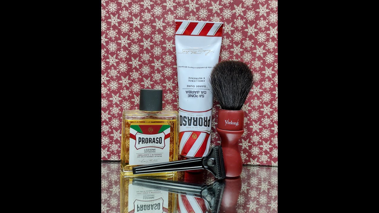 Supply Single Edge SE, Proraso Red shaving cream and aftershave - YouTube