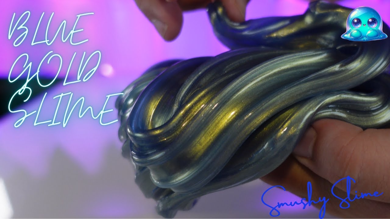 Blue Beetle Metallic Slime - Smushy Slime | No Talking No Music No ...