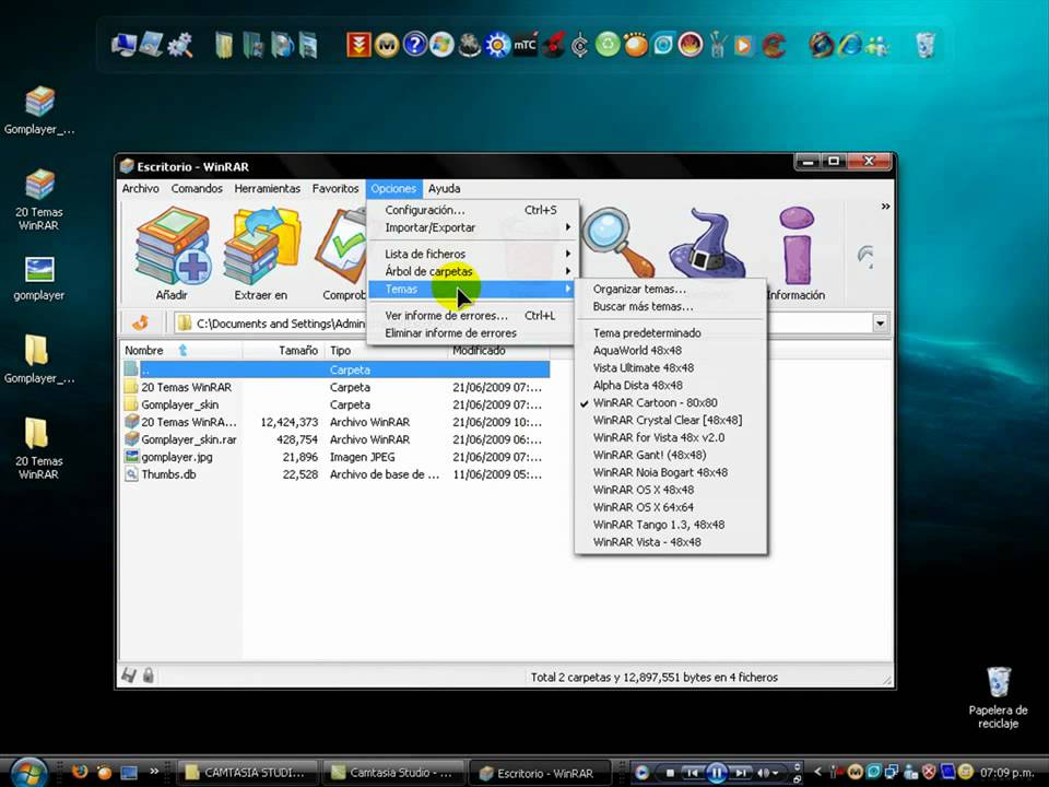 Skins para WinRar y Gom Player - YouTube
