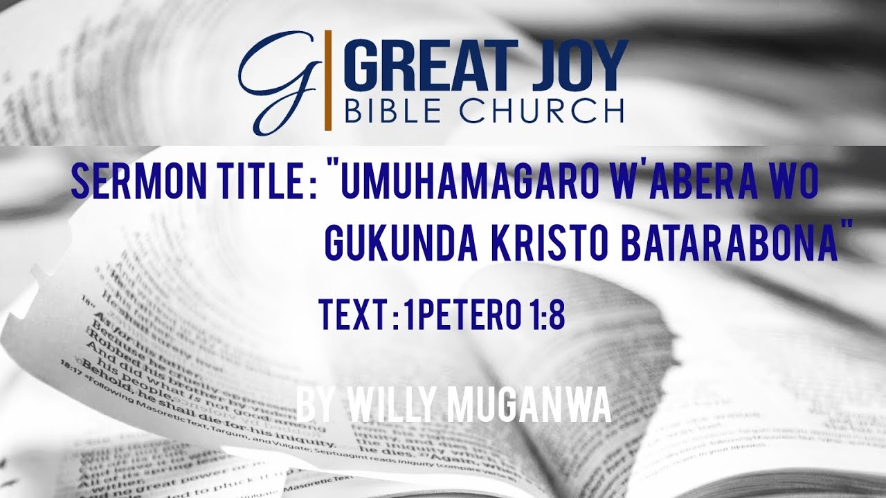 ICYIGISHO : " UMUHAMAGARO W'ABERA WO GUKUNDA KRISTO BATARABONA." / By ...