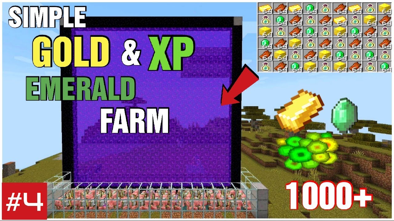 EASIEST 1.19 GOLD FARM TUTORIAL in Minecraft Bedrock (Mcpe/Xbox/PS4 ...