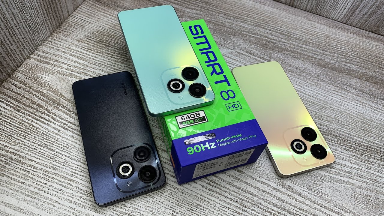 Infinix Smart 8 HD Unboxing Green, Golden & Black All Colours - Best ...