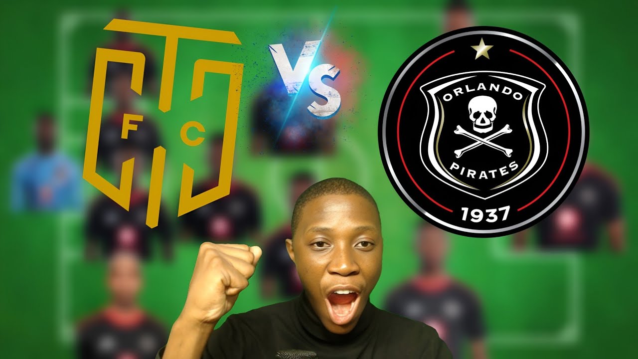 ORLANDO PIRATES LINE UP VS CAPE TOWN CITY PREDICTED! - YouTube