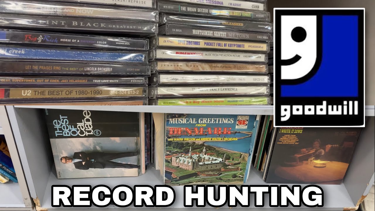 Digging Through Vinyl At Goodwill | Thrift Store Record Hunting - YouTube