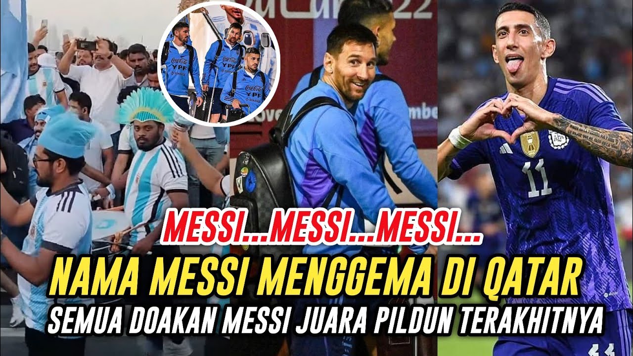 Nama Messi Menggem Di Qatar😱Messi..Messi..Messi..😍Semua Doakan Messi ...