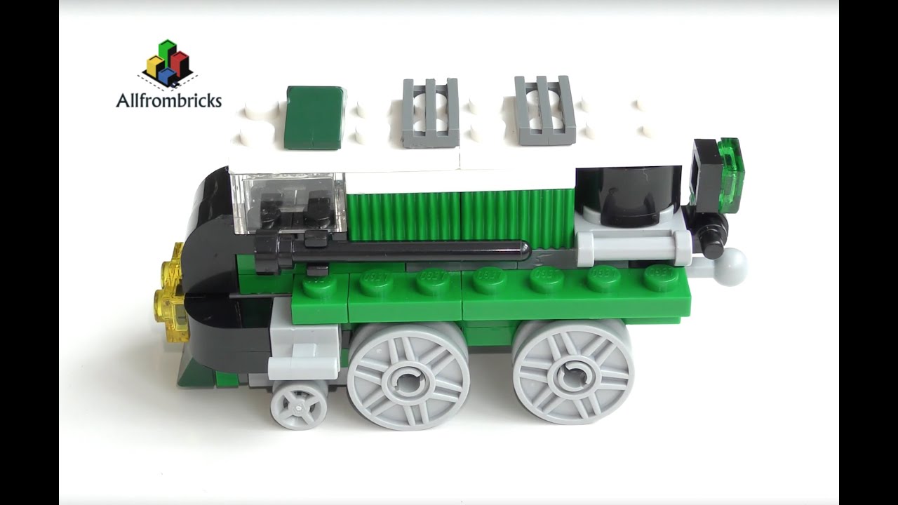 Lego Creator 4837 Mini Trains (Modern diesel engine v2) - Speed Build ...