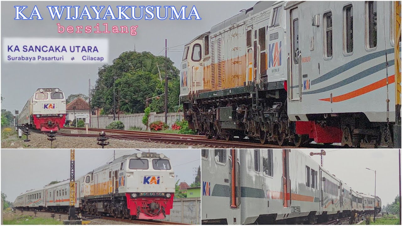 PERTAMA KALINYA, KERETA SANCAKA UTARA BERHENTI DI STASIUN KARANGKANDRI ...