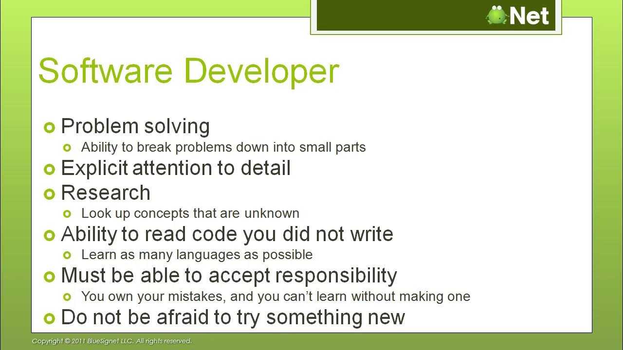 Introduction to Computer Programming Lesson 01 Am I a Software ...