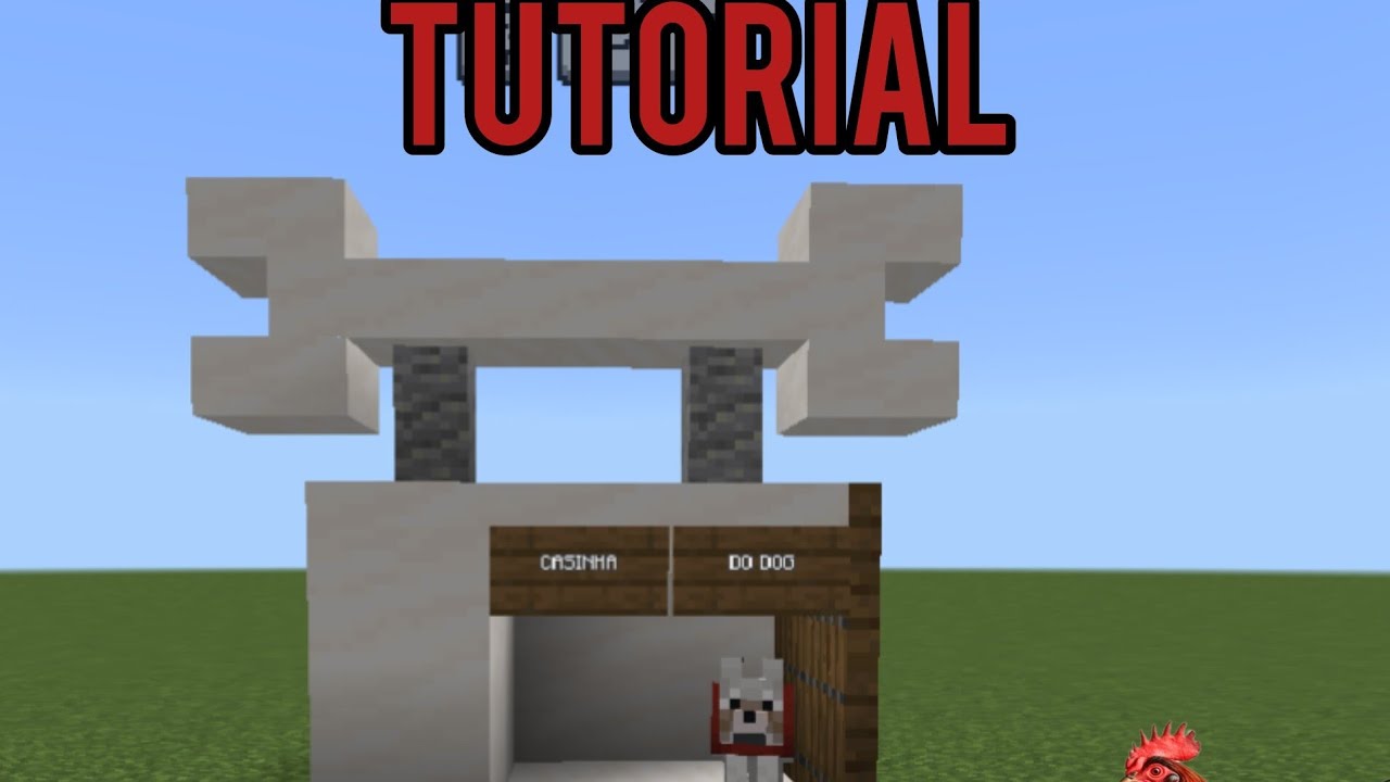 TUTORIAL DE COMO FAZER 2 CASINHAS DE CACHORRO NO MINECRAFT - YouTube