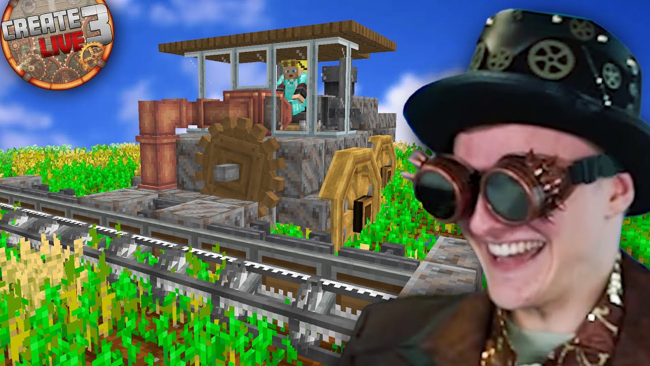 RIESEN AUTOMATISCHER MÄHDRESCHER + XXL FELD!! - CREATE LIVE 3 - #5 ...