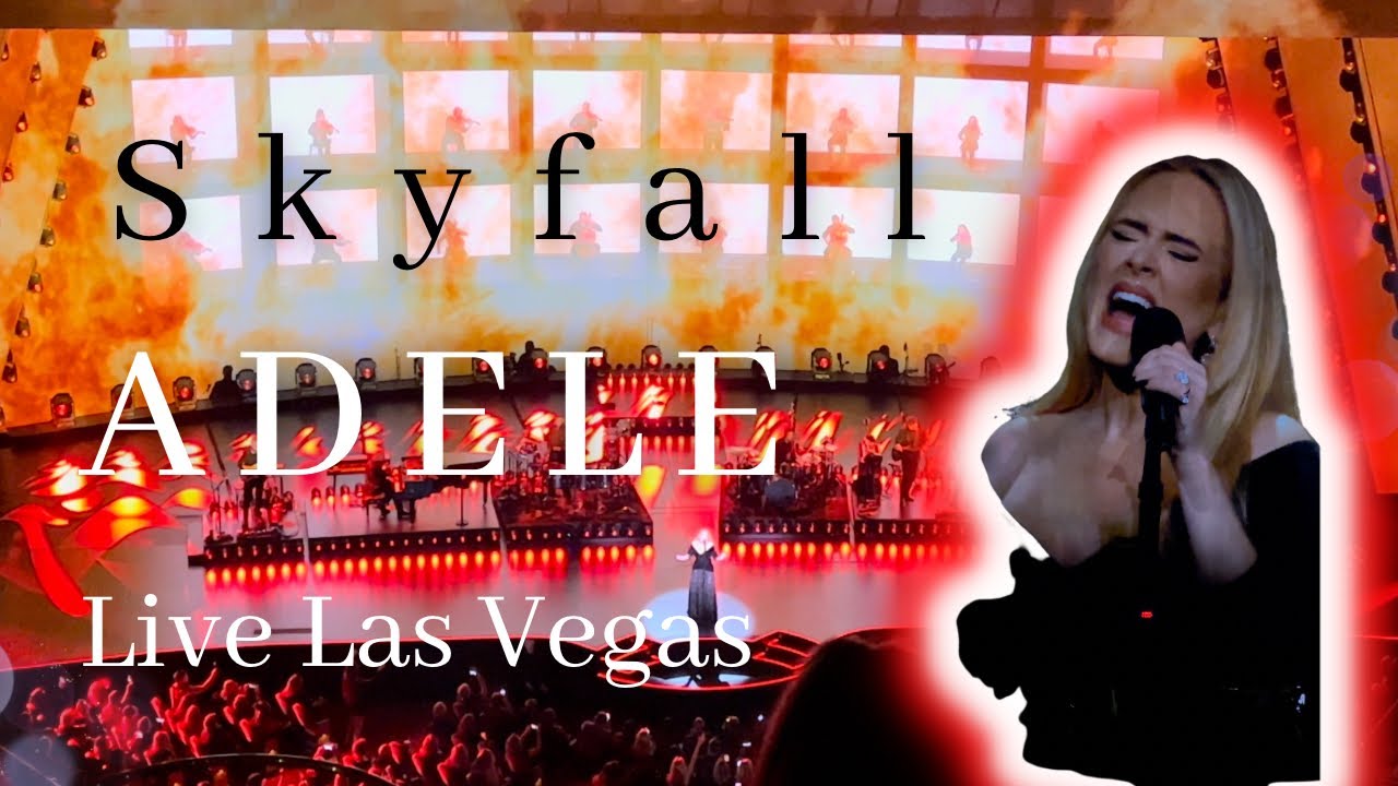 Skyfall Adele Live in Las Vegas - YouTube