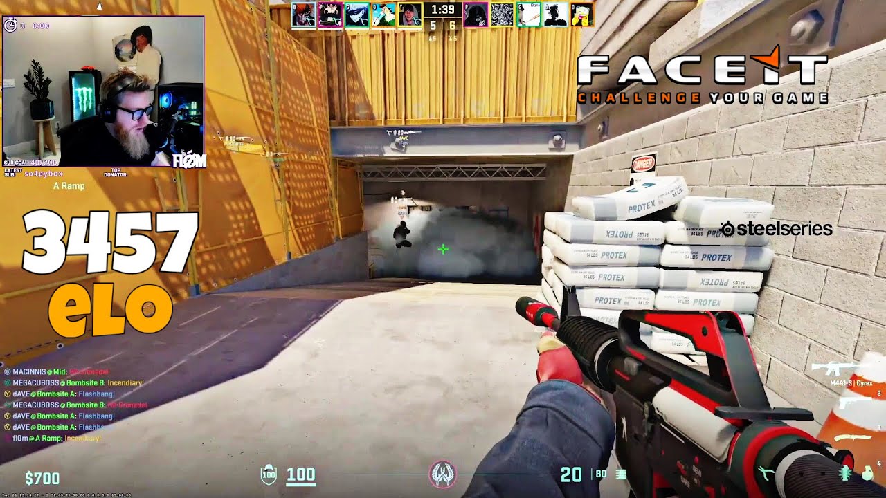 CS2 fl0m W/dAVE FACEIT LVL10 VERTIGO GAMEPLAY ( FULL MATCH VODS ) - YouTube
