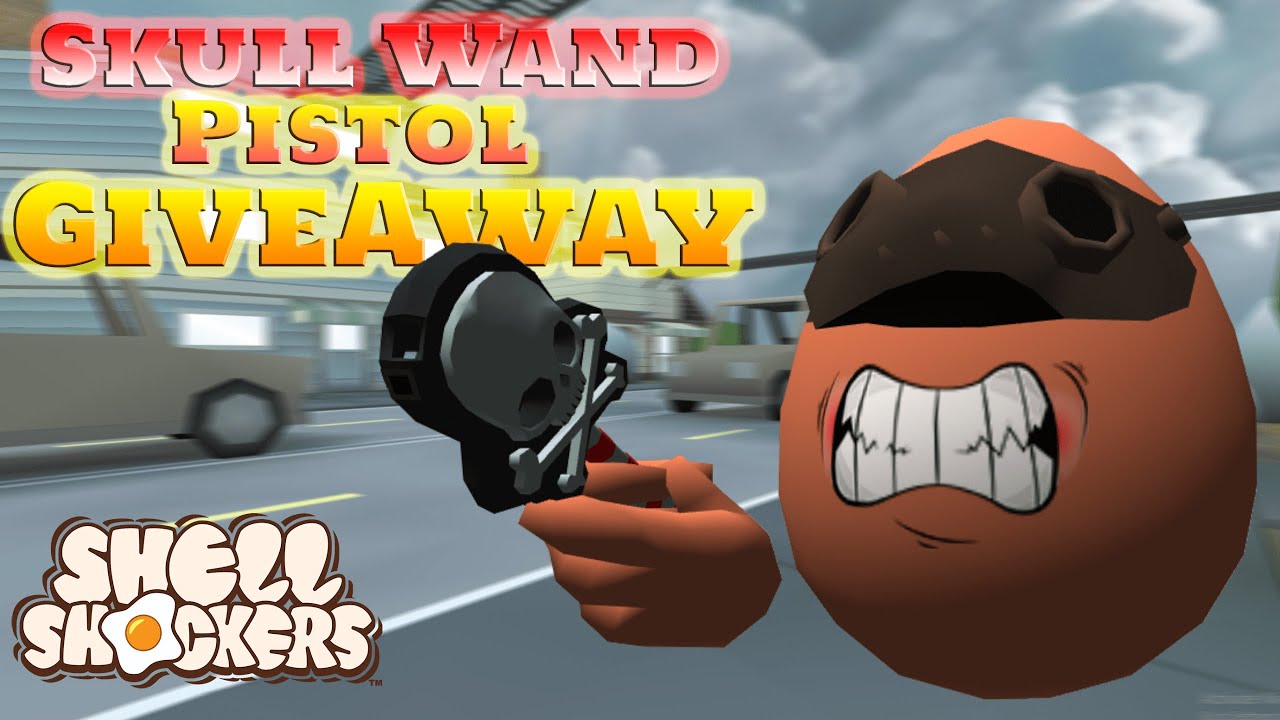 Skull Wand Pistol Giveaway | Shell Shockers - YouTube