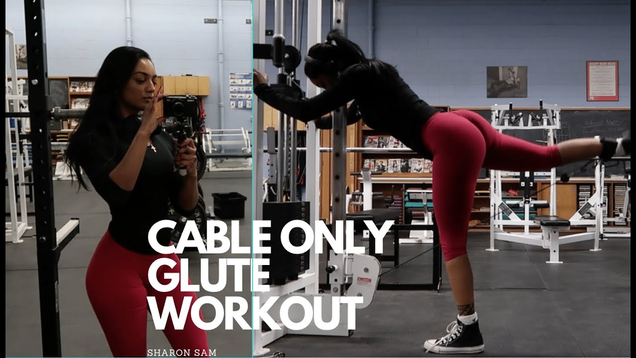 CABLE ONLY GLUTE WORKOUT - YouTube