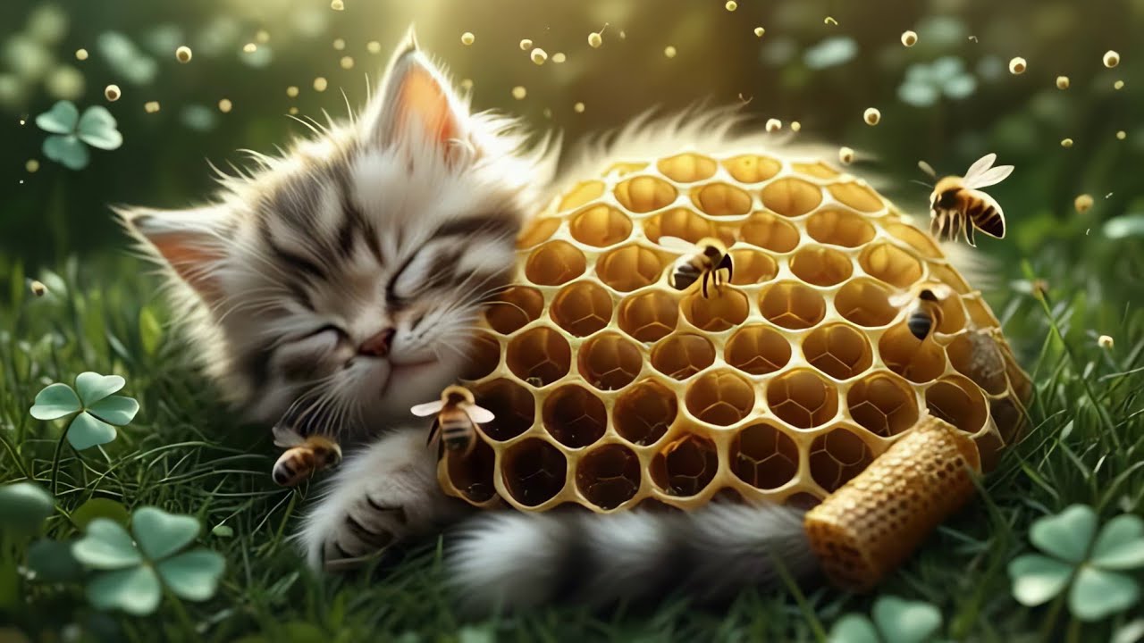 🐱 Kitten Found Covered in Bees! 🐝 Shocking Rescue Story! - YouTube