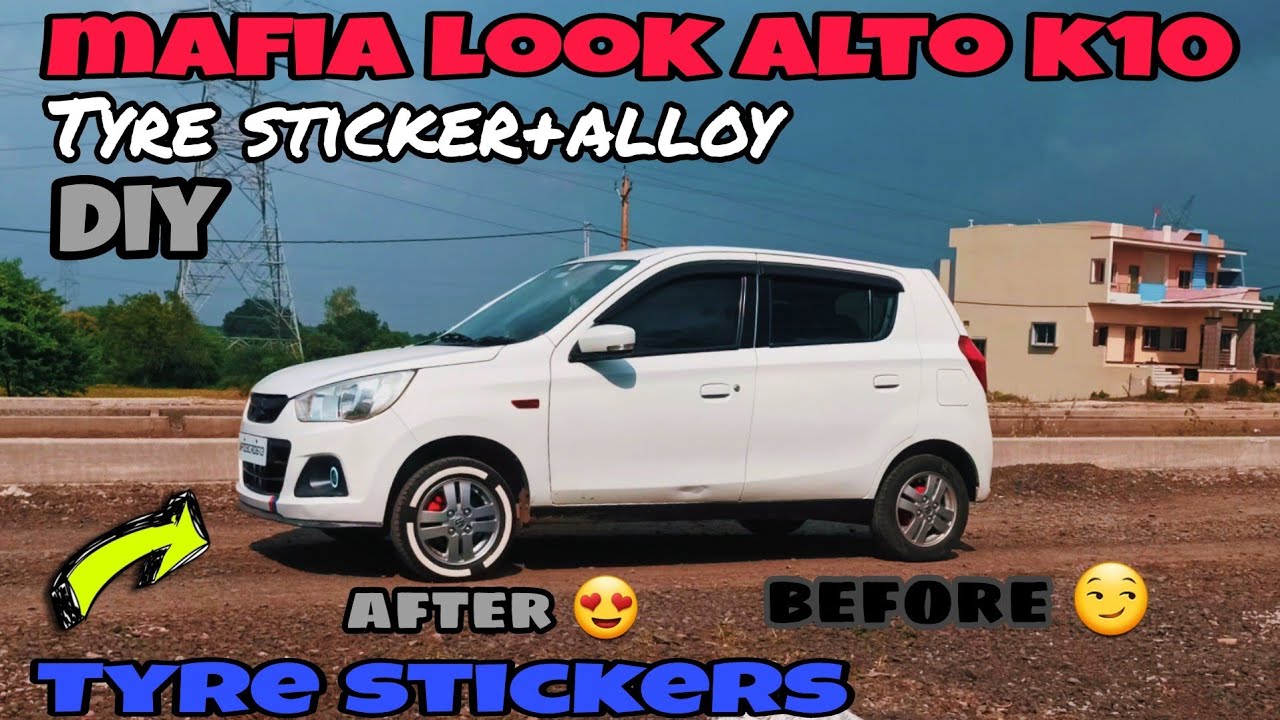 ALTO TYRE STICKER | FINALLY INSTALLING TYRE STICKERS IN MY MODIFIED ...