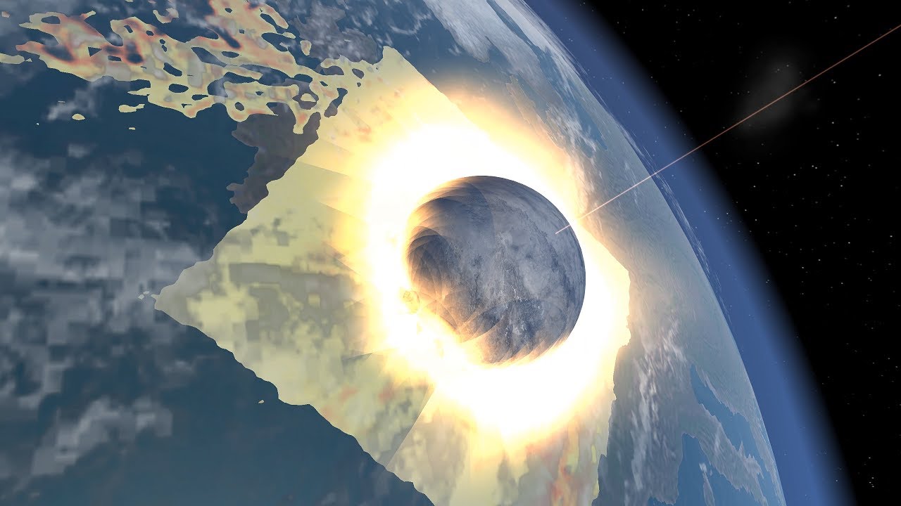 Huge Moon Strikes Britain - Universe Sandbox - YouTube