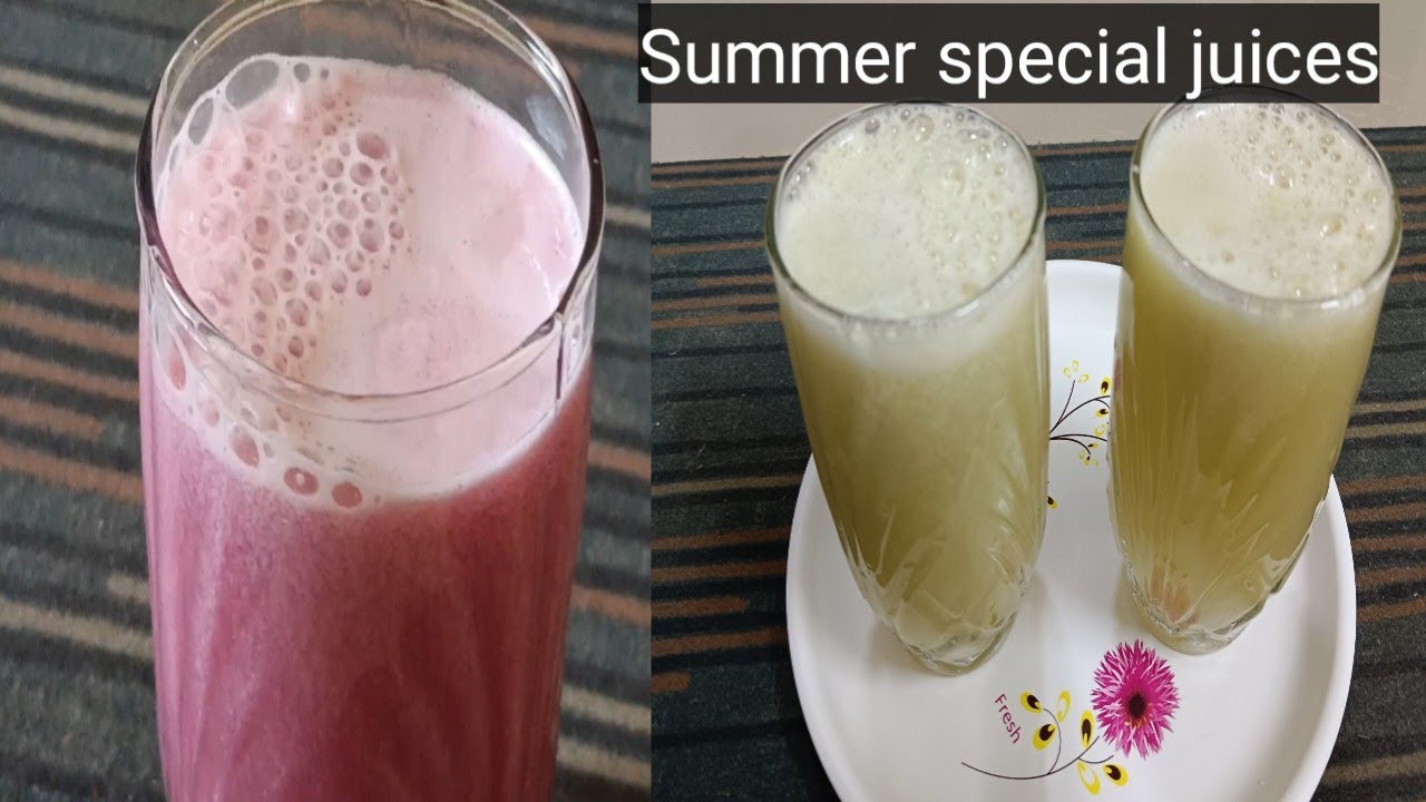 summer special juice recipes - YouTube
