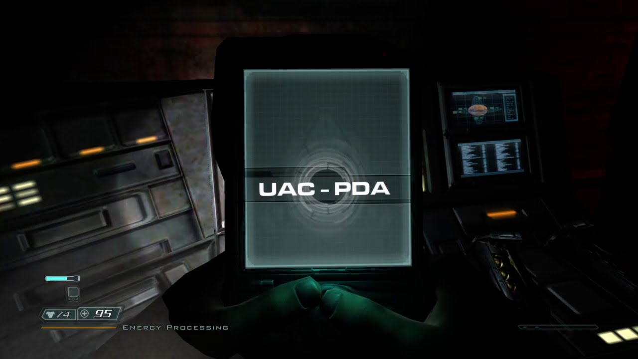 DOOM 3 Energy Processing PDA Files Audio Logs Power Demands Fire Blast ...