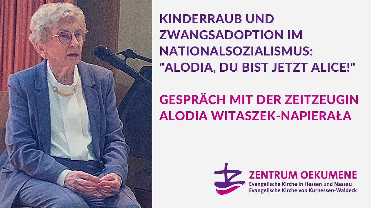 Gespräch mit der Zeitzeugin Alodia Witaszek-Napierała - YouTube