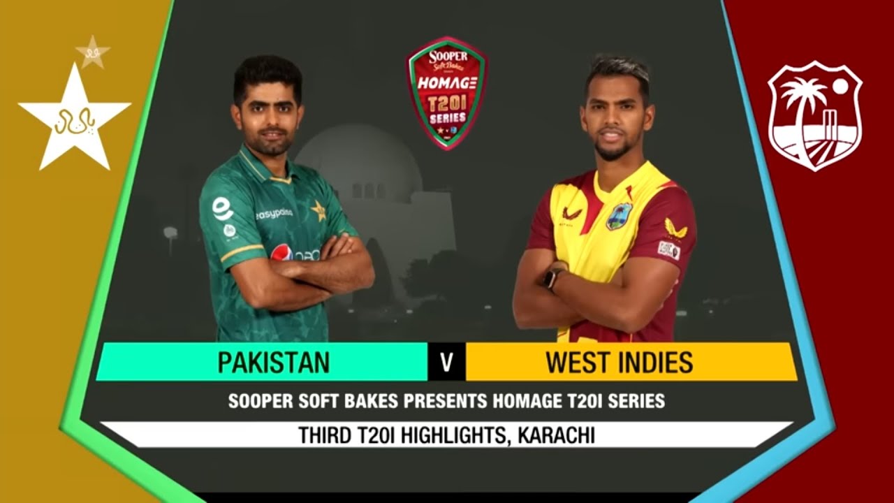 Pak vs WI | Pakistan vs West Indies homage third T20 match highlights ...