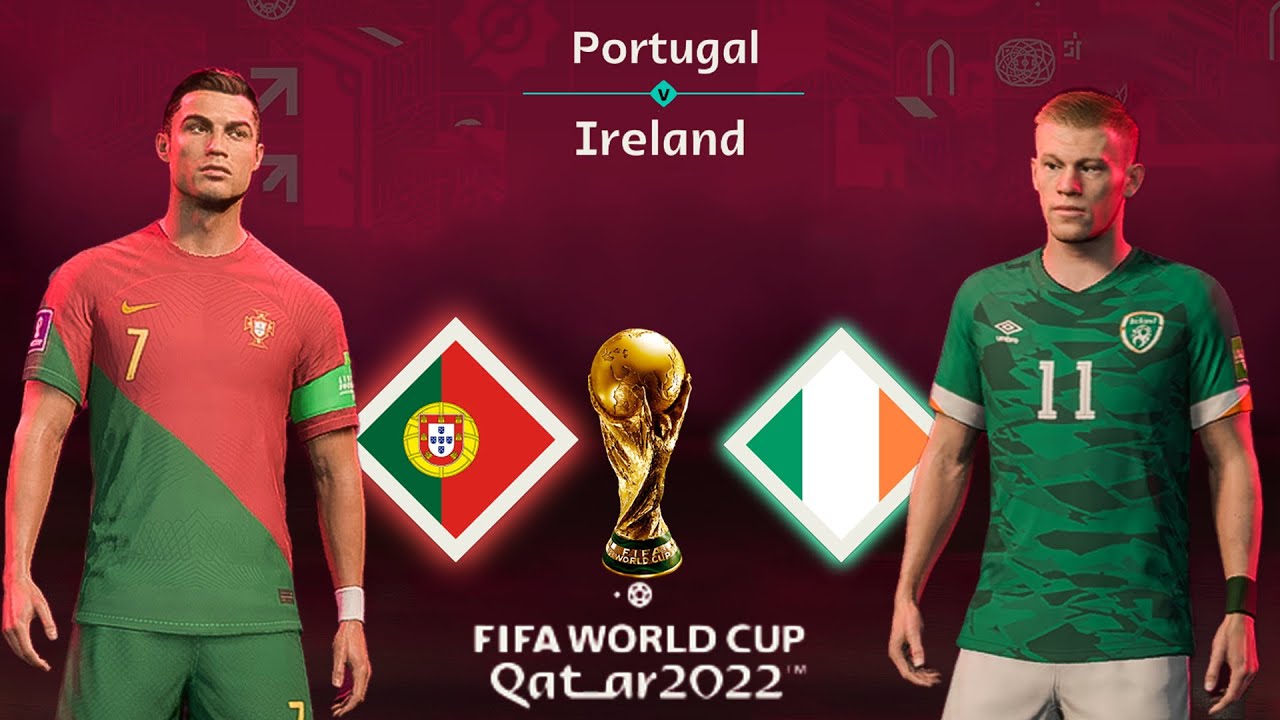 Watch as Portugal beat Ireland 8-0 in this FIFA 23 World Cup Qatar 2022 ...