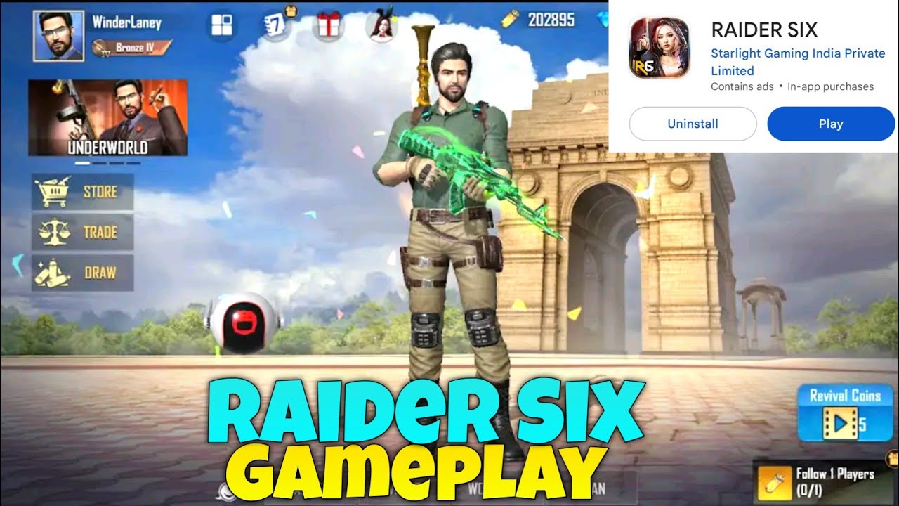 Raider Six Gameplay | New Indian Battle Royale Game | Raider Six Is ...