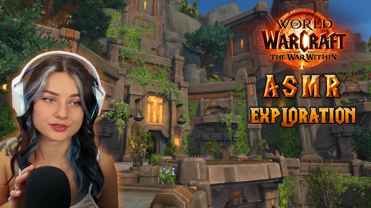 ASMR Exploring Dornogal ~ New City in The War Within ~ Relaxing Vibes ...