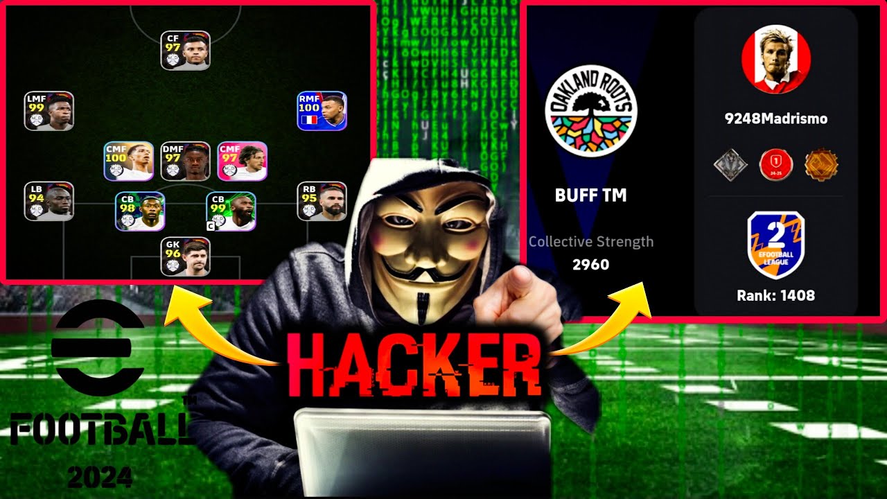 4-1-2-3 Formation vs Hacker in eFootball 24 (EPIC GAMEPLAY) Long Ball ...