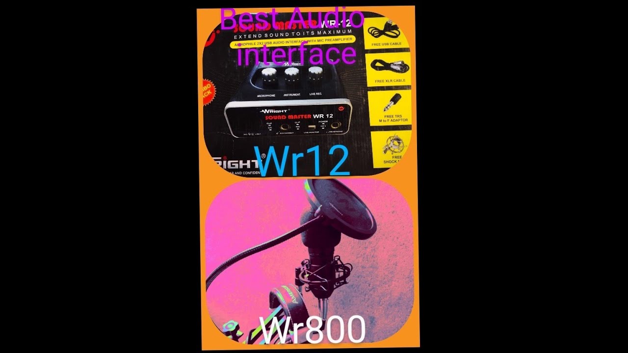 Best Audio interface under 5000|Wright WR12 Sound card and WR800 ...