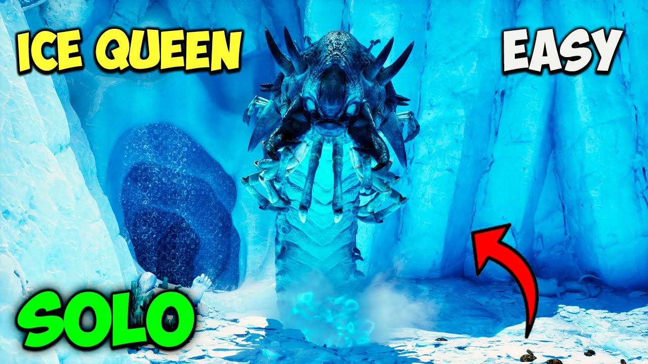RAGNAROK Ice Queen EASY and SOLO fight in ARK Survival Ascended - YouTube
