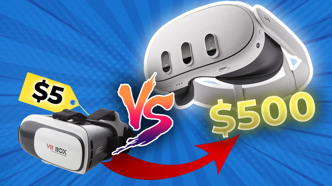 Meta Quest 3 vs VR Box (Realidad Virtual de $500 vs $5) - YouTube