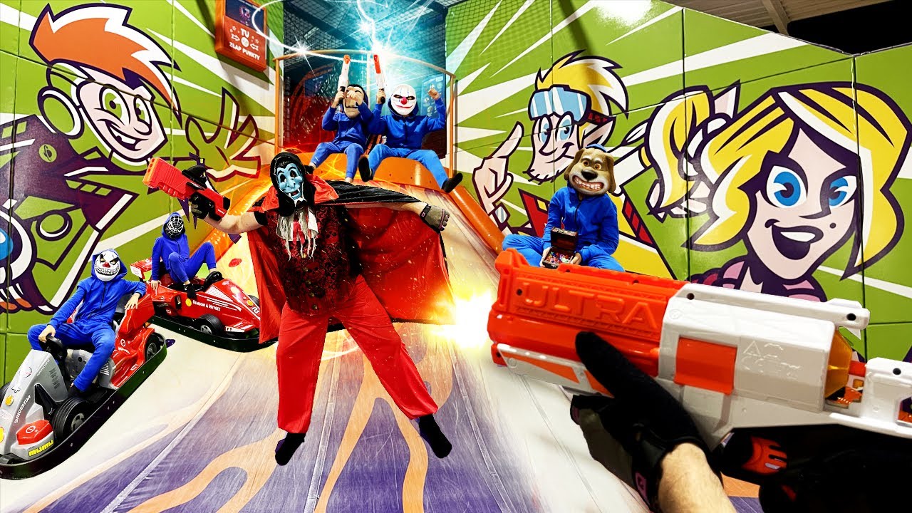 Nerf War/Amusement Park Battle 5(Nerf First Person Shooter) - YouTube