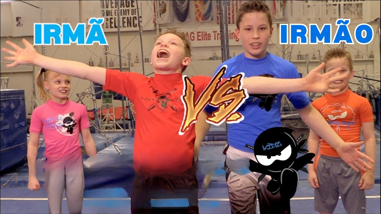 Irmã vs Irmão - Desafio de ginástica e ioga! Payton compete contra ...