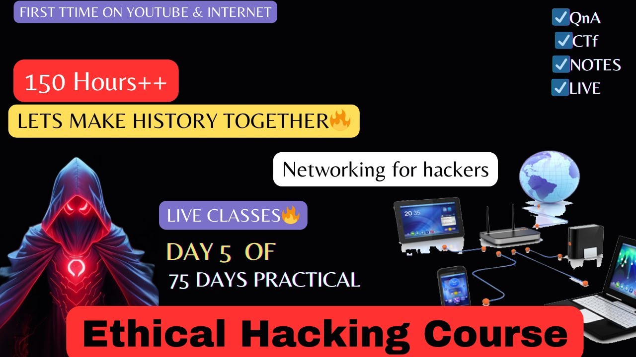 Day 6 of 75 days [150 hours] Ethical hacking full course with notes ...