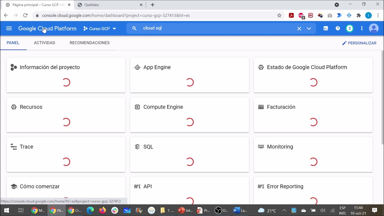 Proyectos e interfaz - Intro a GCP - Ingeniería de Datos con GCP ...