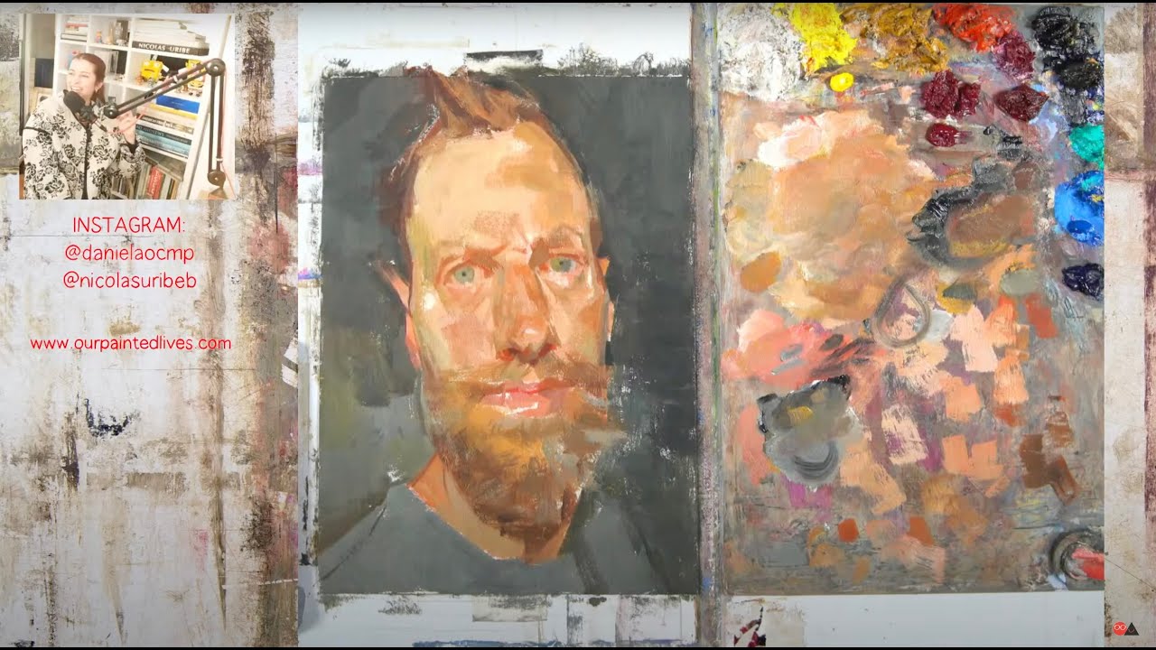 Pushing A Portrait - (Painting Tom Croft) - 8 - YouTube