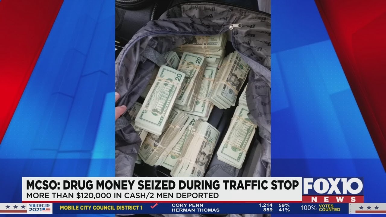 $120,000 in drug money seized during traffic stop in Mobile County ...