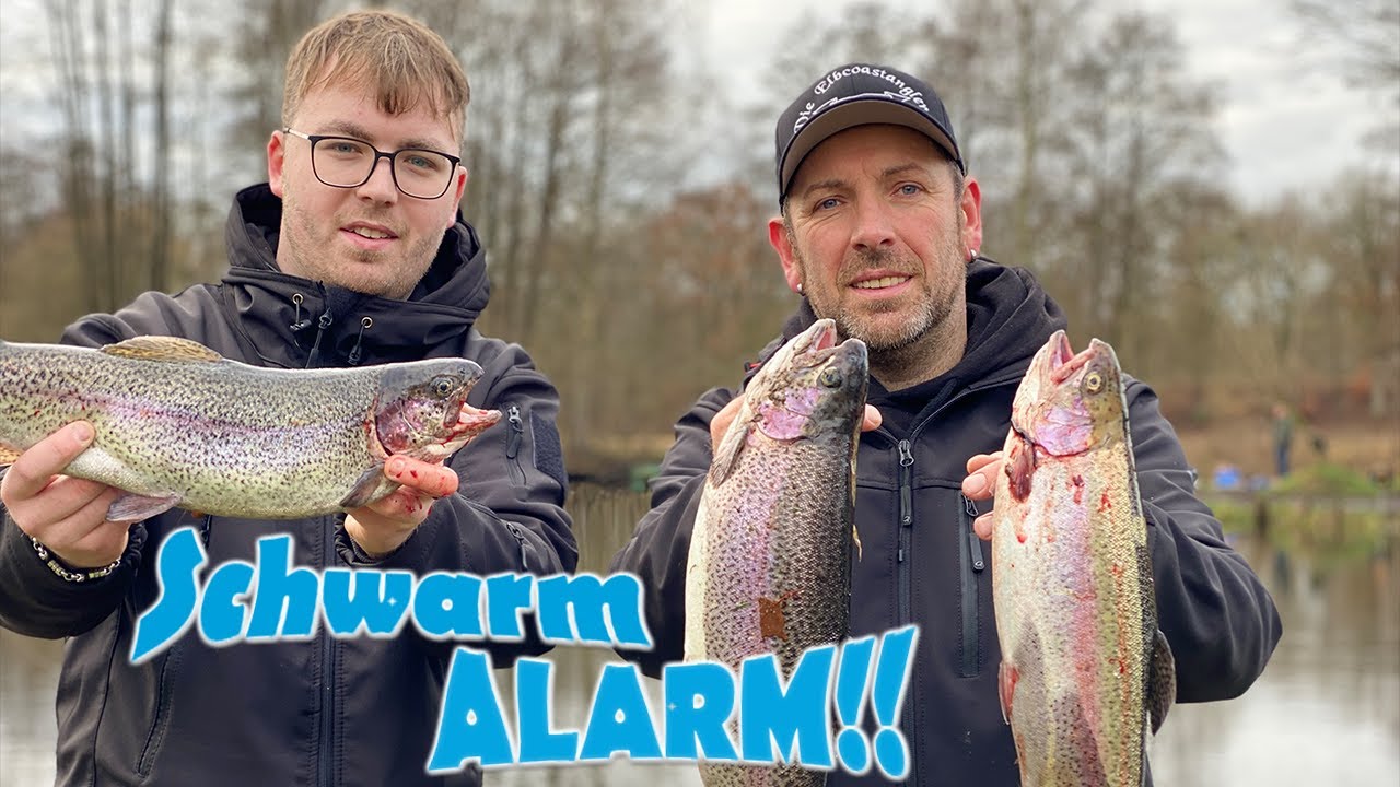 Forellenangeln bei Helgas Forellenteiche | 500 Abonnenten Gewinnspiel ...