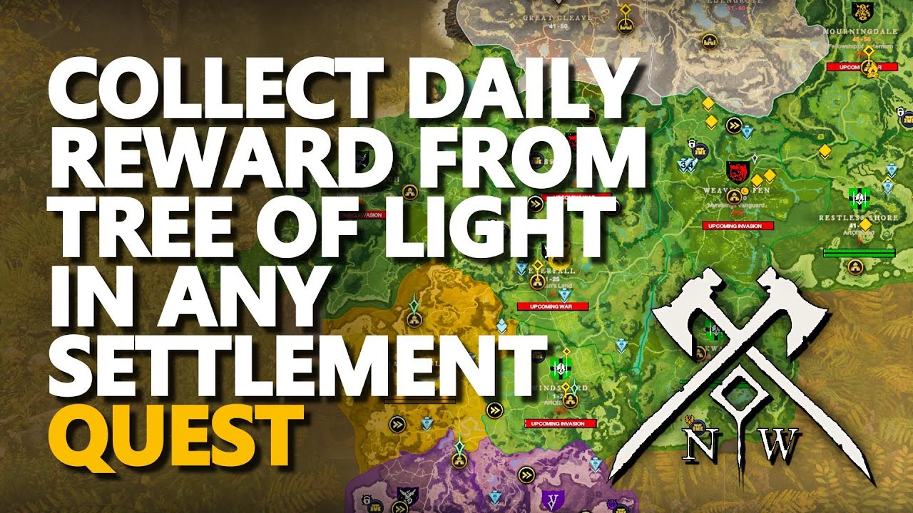 Collect Daily Reward from Tree of Light in any settlement New World ...