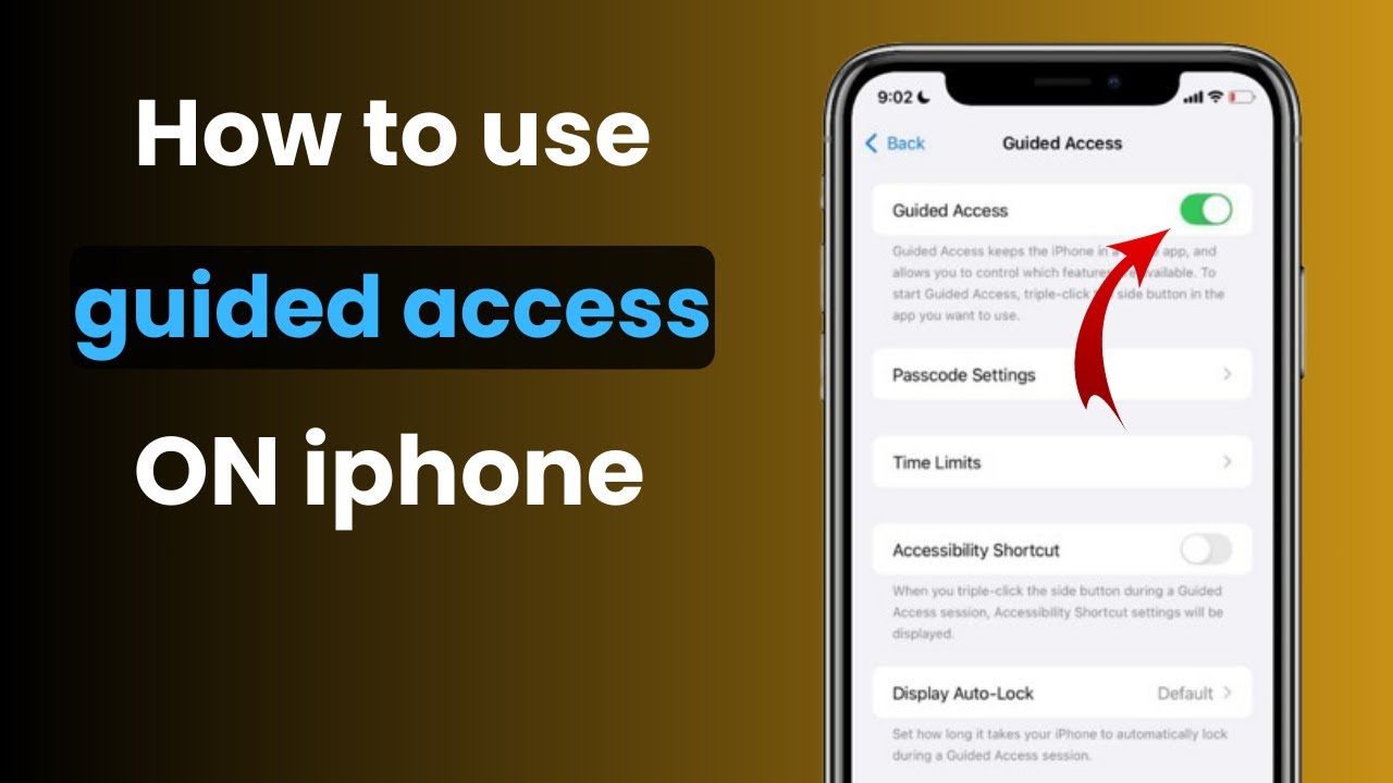 How to use guided access ON iphone iOS 18 - YouTube