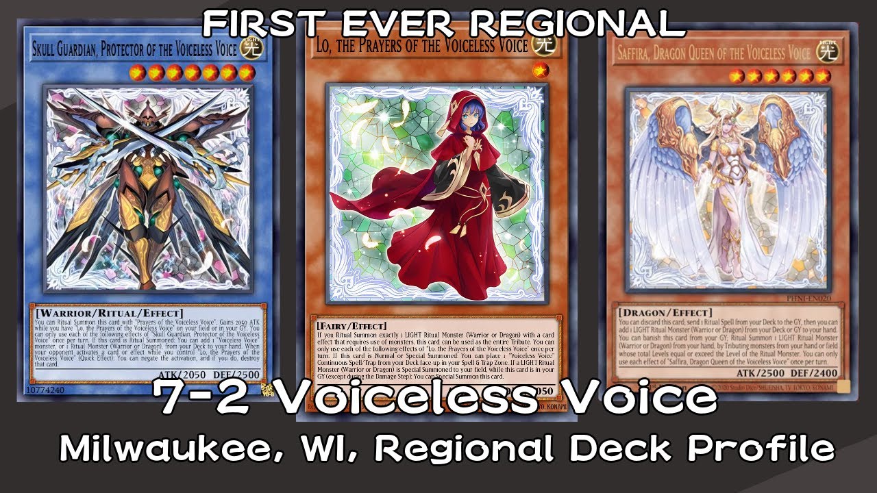 7-2 Milwaukee, WI, Regional Voiceless Voice Deck Profile (FIRST EVER ...