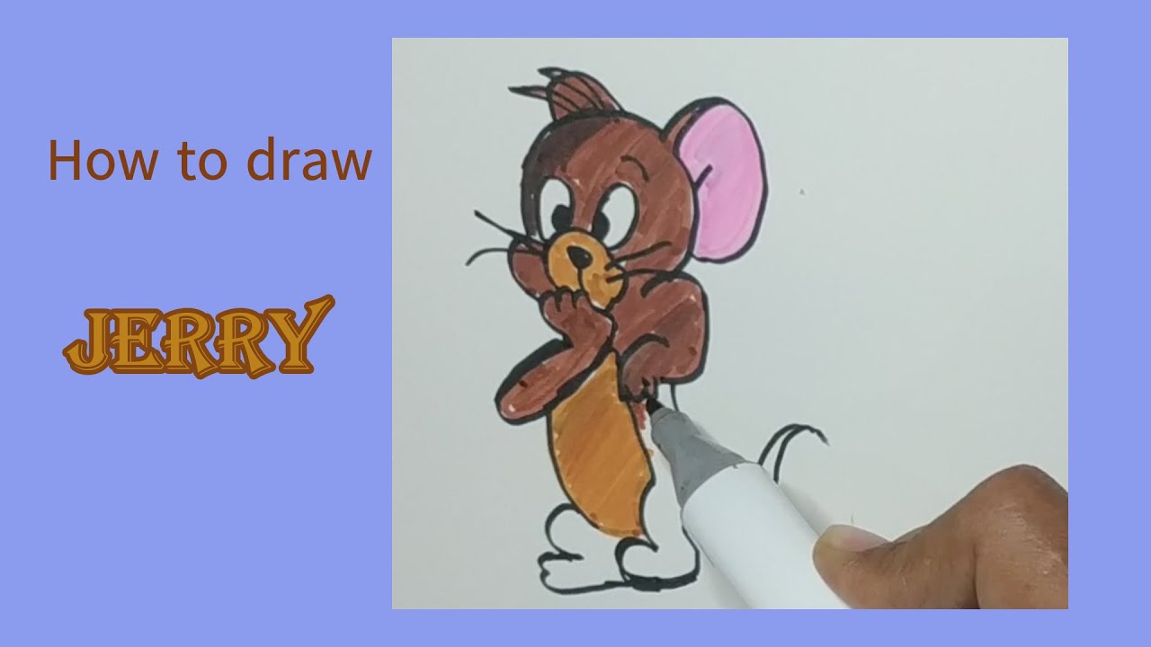 How to draw Jerry ၊ TOM & JERRY - YouTube