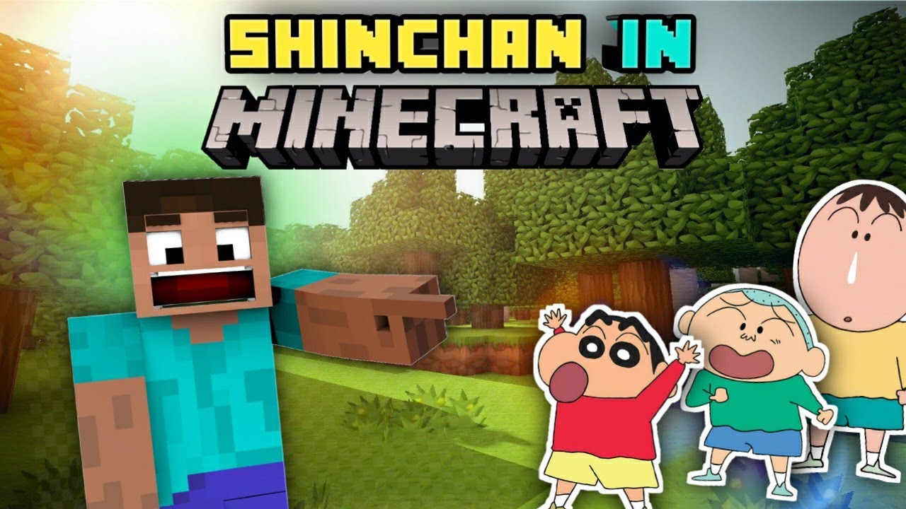 SHINCHAN in Minecraft 😂 with Masao & Bow - YouTube