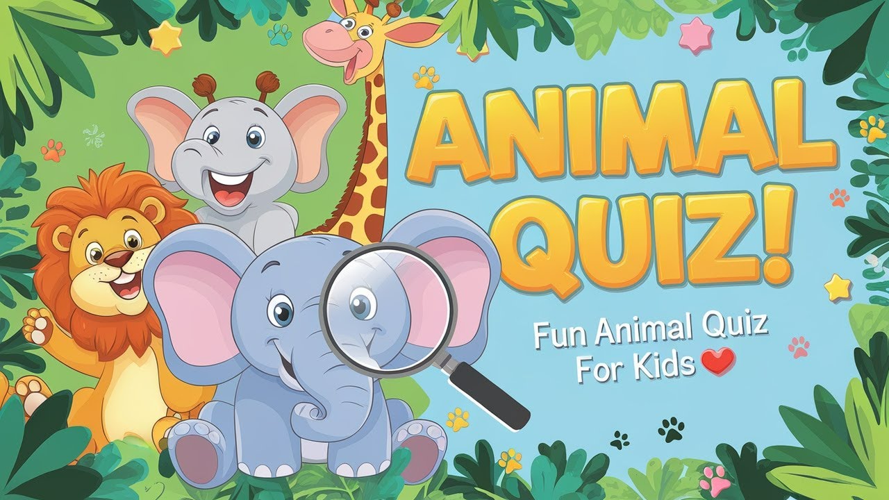 "Fun Animal Quiz for Kids 🐾 | Learn About Animals with Questions ...