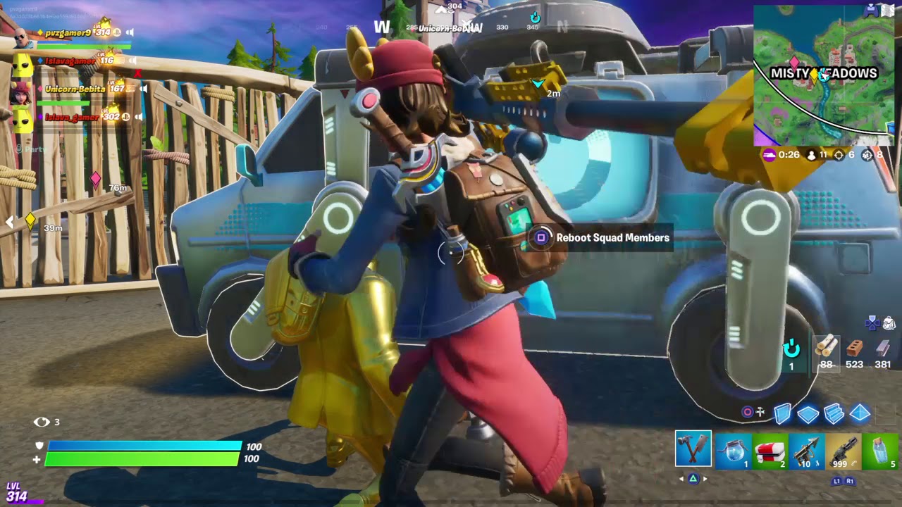 Fortnite PS4 only using brutus‘s minigun win - YouTube