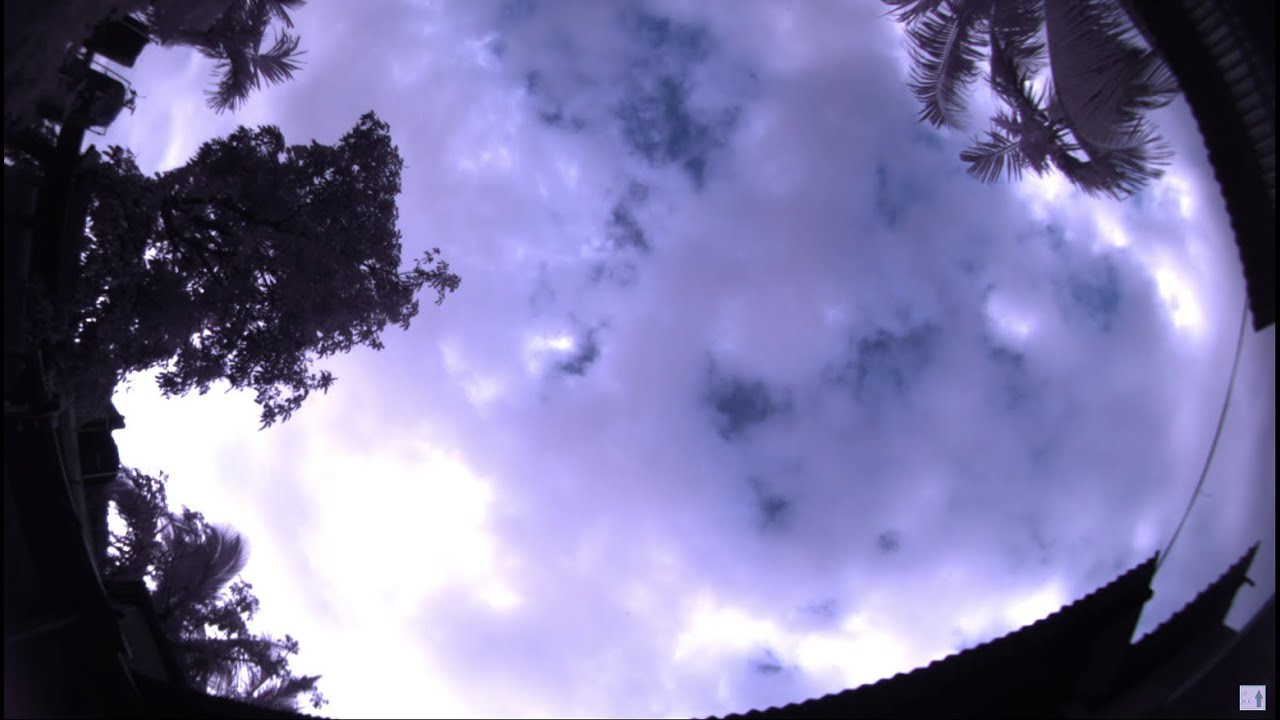 ZWO all-sky lens timelapse | ZWO ASI462 as all-sky camera | Day-night ...